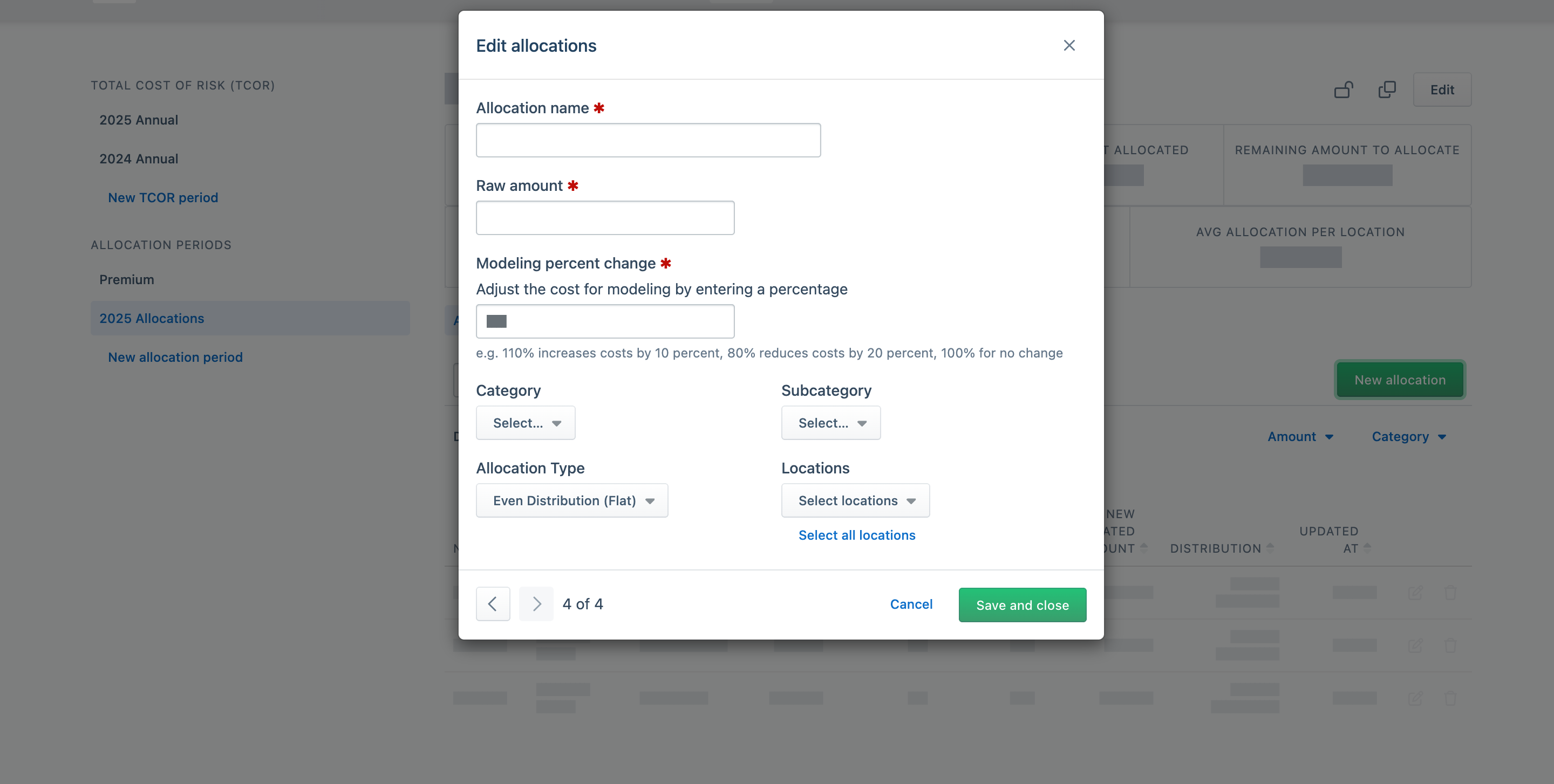 Allocations Overview – Aclaimant