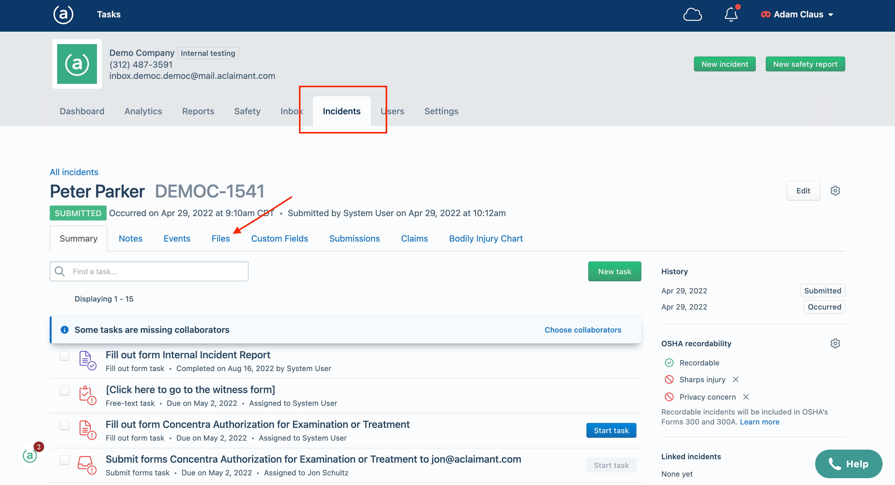 Using Tags in Aclaimant – Aclaimant